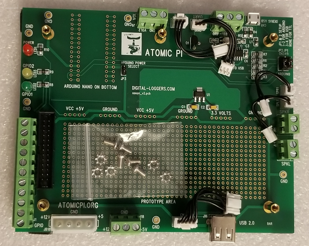 Atomic Pi Full Breakout Board and 5V 4A Power Supply – Shaka ...